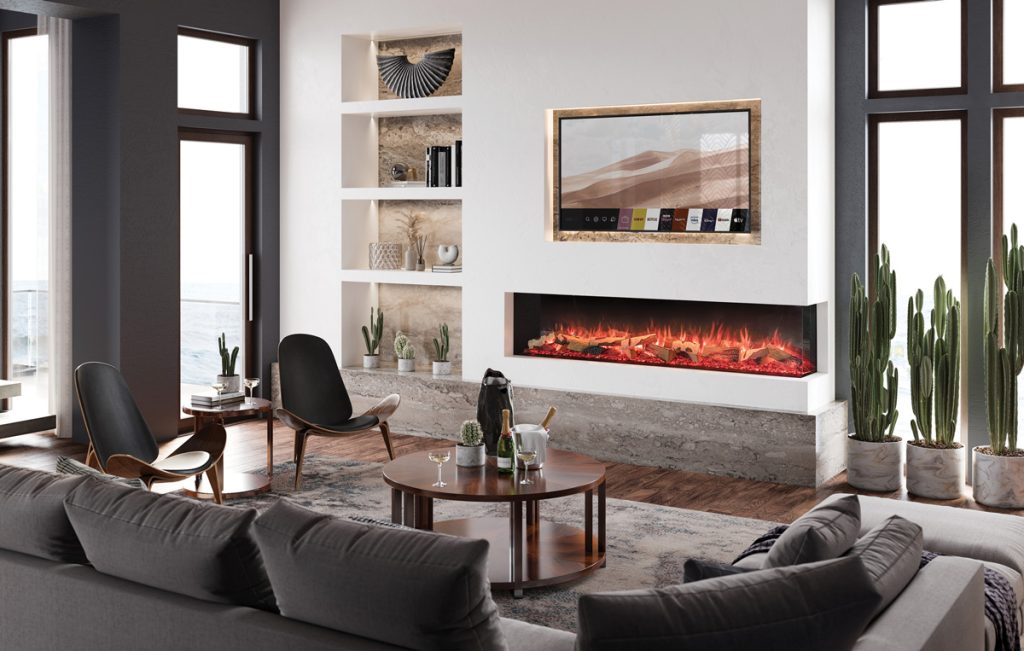 Regency Onyx 190RW Electric Fireplace | Extra-Large & Stylish